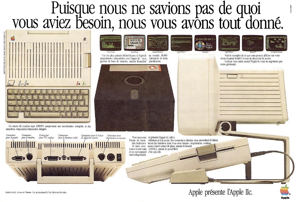 Apple //c d'Apple Computer (1984) (Vintage Era)