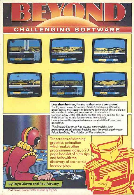 Psytron de Beyond Software (1984) pour Sinclair ZX Spectrum (complet ...