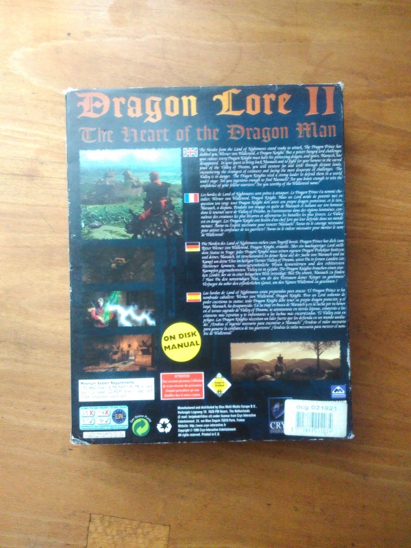 Dragon Lore II The Heart of the Dragon Man de Cryo Interactive et ...